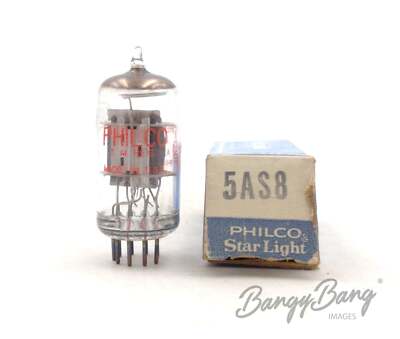 Vintage Philco 5AS8 Diode Sharp Cutoff Pentode Audio Vacuum Tube Valve ...