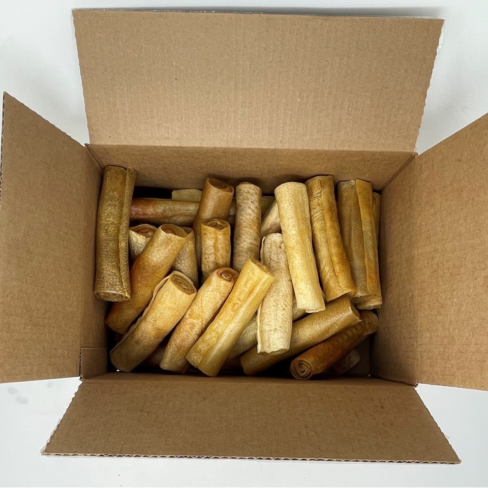 Rawhide Alternative! Wild Boar Dog Chews l 32 Count Bulk l 5"-6" Rolls ...