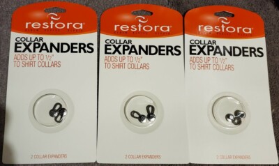 Lot of 3 Restora Metal Collar EXPANDERS Packages, 2 per Pack, New ...