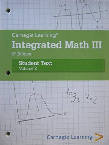 Integrated Math III 4th Edition Student Text Volume 2 - Paperback ...
