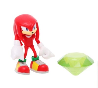 New Nuckles Sonic The Hedgehog Action Figure w/ accessory 2.5in Cute ...