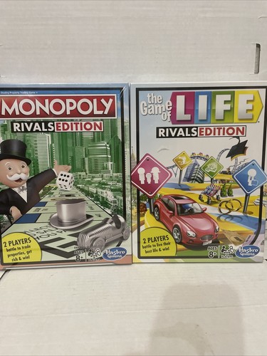 Monopoly + Life Rivals Edition 2 Player Game Brand NEW SEALED Lot Of 2 ...