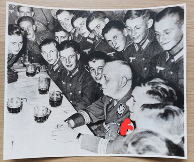 Original WW2 Press Photo - German SA leader Wilhelm Schepmann W PANZER ...