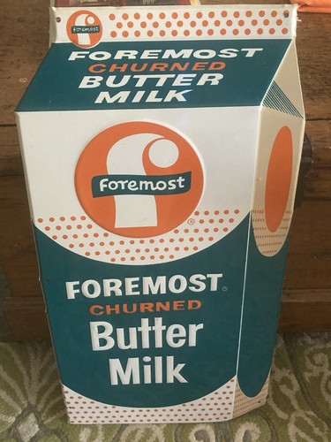 FOREMOST Churned Butter Milk Metal Sign 30x15 | eBay