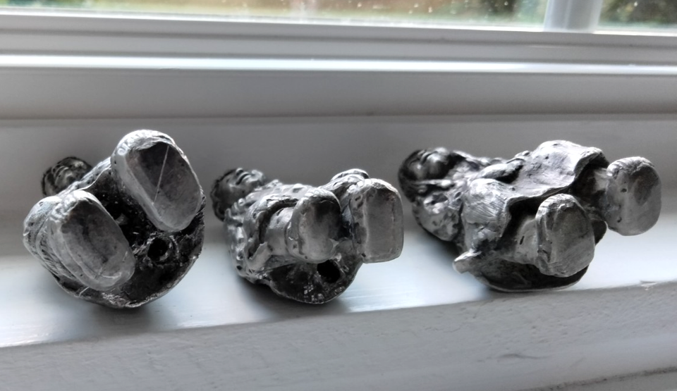 VERY RARE C Alan Johnson 1981 Feast Day Vintage Pewter Alaska Inuit ...