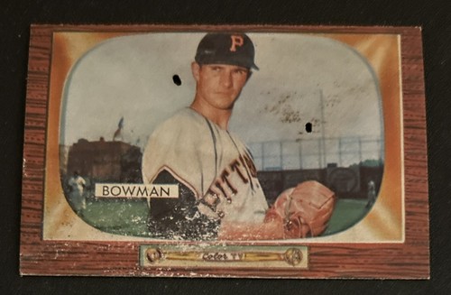 1955 Bowman Roger Bowman Baseball Card #115 Pirates Pitcher Poor ...
