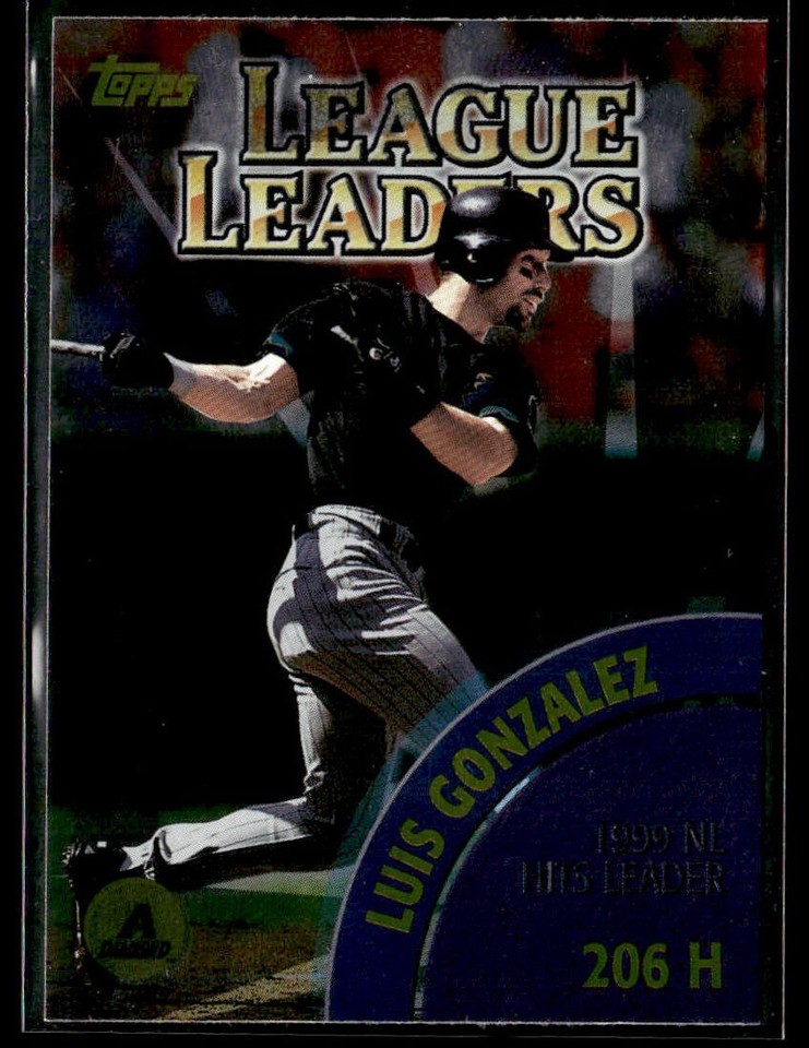 2000 Topps #466 Luis Gonzalez / Derek Jeter Yankees Baseball Card 1103D ...