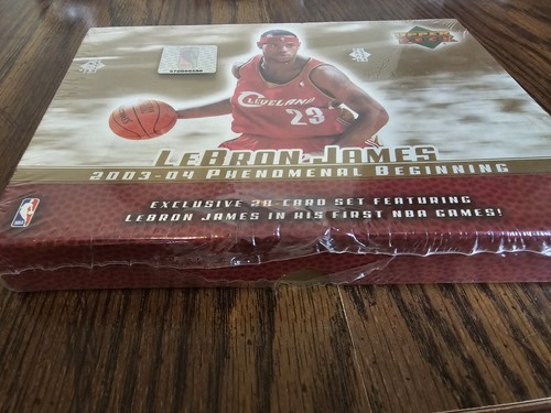 2003-04 UPPER DECK PHENOMENAL BEGINNING LEBRON JAMES DAMAGED SEALED BOX ...