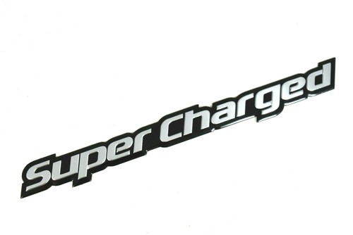 x1 SUPERCHARGED ENGINE ALUMINUM EMBLEM BADGE SILVER FOR DODGE CHARGER ...