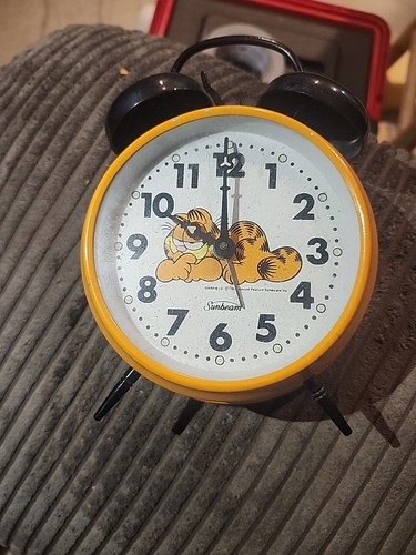 Sunbeam Garfield Double-bell wind-up Alarm Clock | eBay