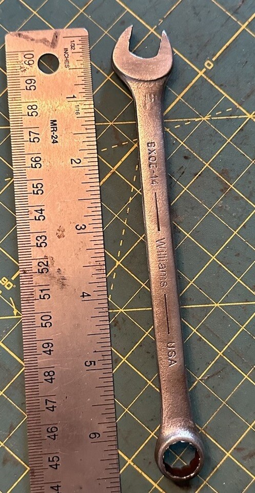 Vintage WILLIAMS 12pt Combination Wrench, 12pt, Size 7/16”, BXOE-14 ...