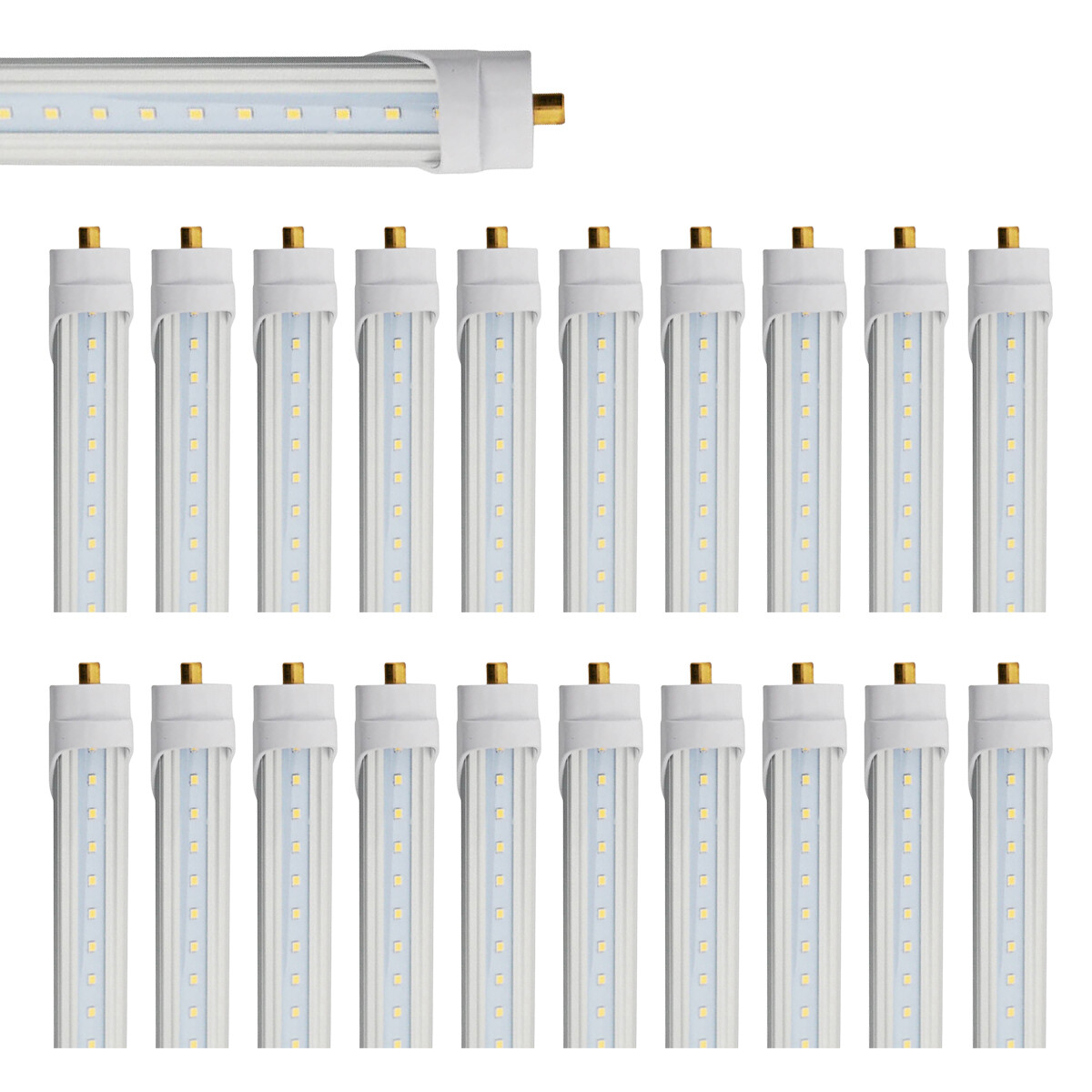 Bulbs Fa8 Single Pin 8 foot LED Tube Light 45W 90W 6000K T8 LED Shop ...