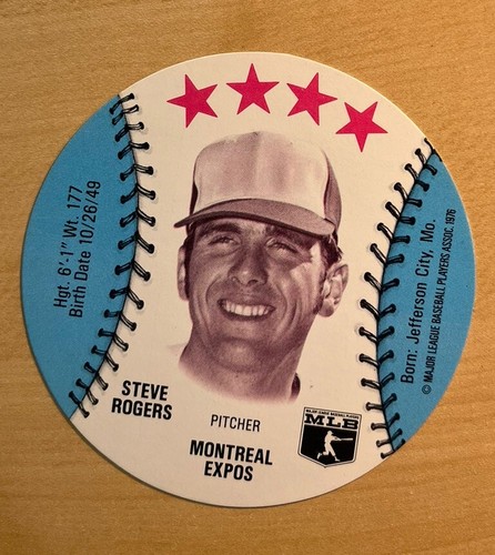 Steve Rogers 1976 MSA Dairy Isle Baseball Disc Card, MINT | eBay