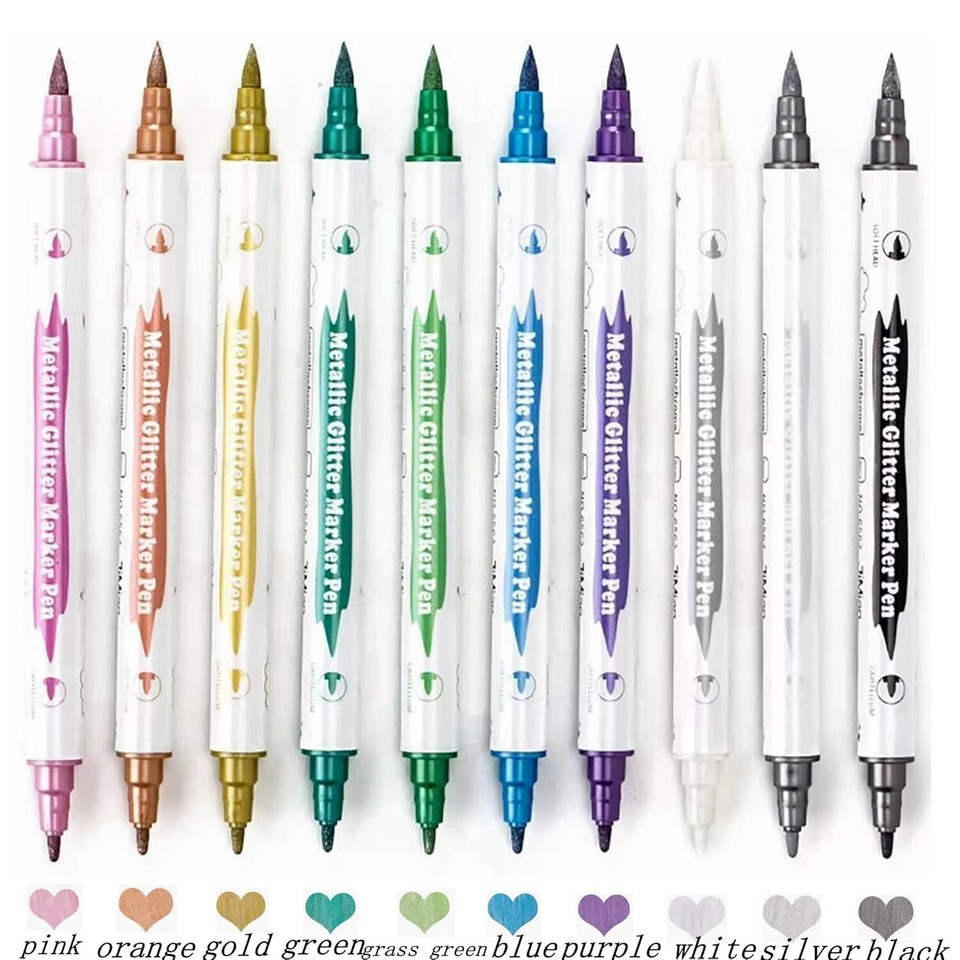 Temporary Tattoo Markers for Skin 10 Body Markers, 131 Stencils Safe ...