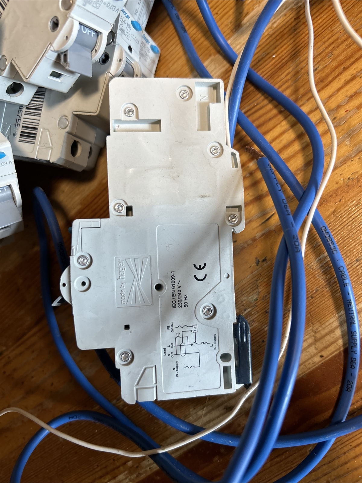 Hager ADC C6 RCBO | eBay UK