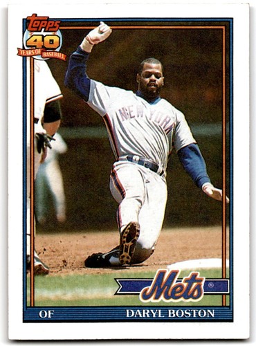 1991 Topps Baseball Card Daryl Boston New York Mets #83 | eBay
