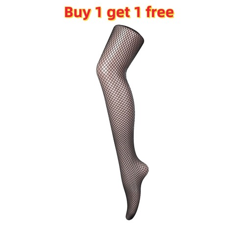2X Women Sexy Fishnet Tights Stockings Black Patterned Fish Net Socks ...