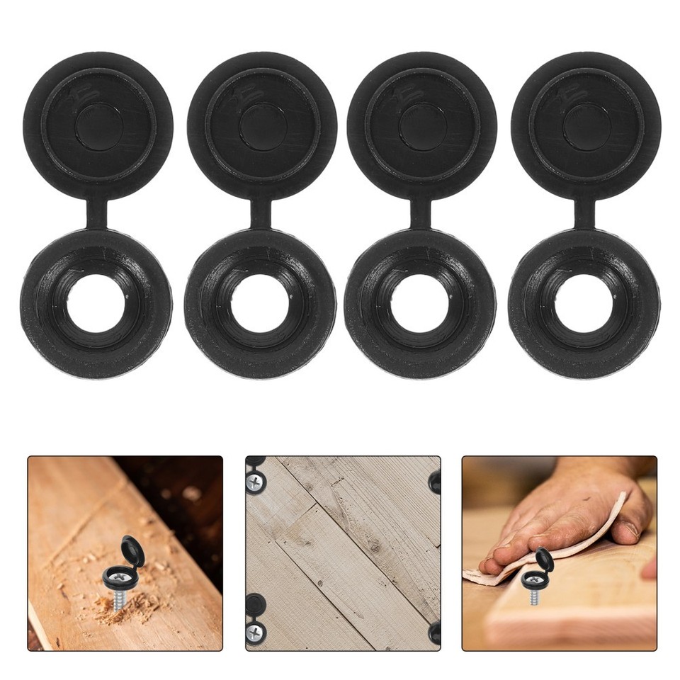 100pcs Screw Cover Caps Screw Decorative Covers Furniture Screw Caps ...