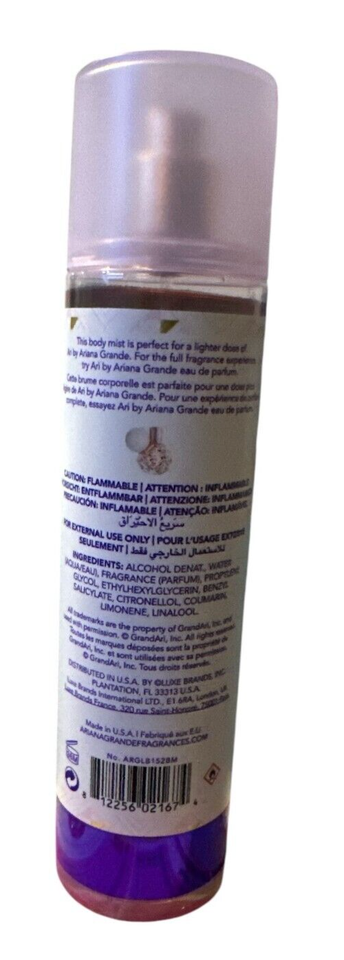 Ari by Ariana Grande 8 oz / 236 ml Body Mist Brand New Full Bottle Made ...