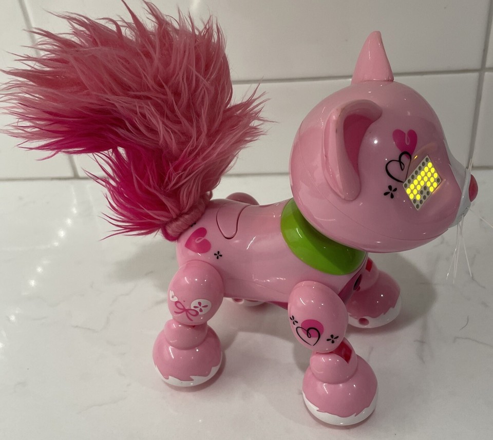 Zoomer Meowzies Interactive Pink Heart Robot Cat Kitten Kitty 2016 ...