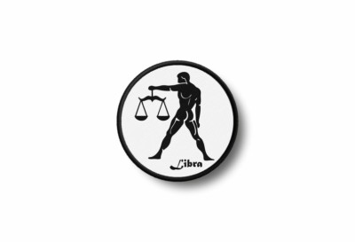 Patch badge embroidered border printed morale iron on zodiac applique ...