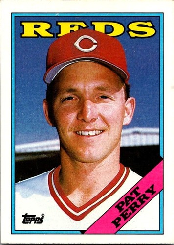 Pat Perry Pitcher Cincinnati Reds 1988 Baseball Card Number 282 Topps ...