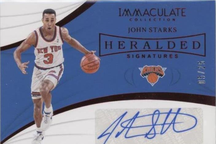 2018-19 Panini Immaculate Collection - Heralded Signatures John Starks ...