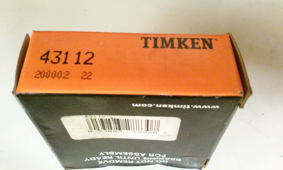 Timken 43112 bearing cone, made in USA. | eBay