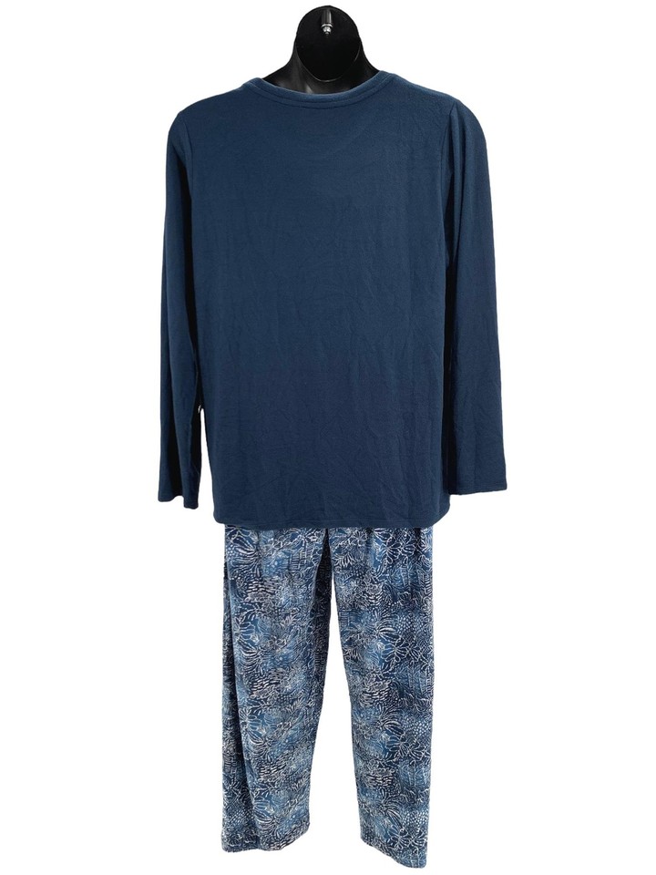 Stan Herman Luxe Sweater 2 Piece Lounge Set Deep Teal | eBay