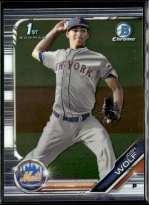 2019 Bowman Draft Chrome Josh Wolf New York Mets #BDC-119 3 Card Lot | eBay