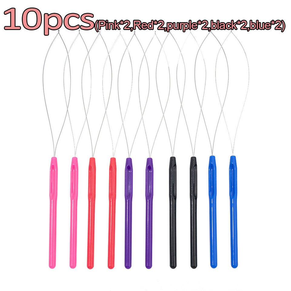 Micro Beads Hair Extensions Pulling Needle Tool Hook For I tip Ring ...