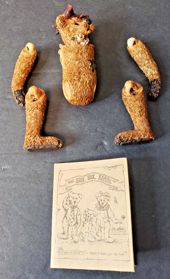 Boyds Shoebox Bears Gertrude the Gerti Grizberg Jointed Resin Bear ...