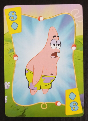 2017 Nickelodeon SpongeBob Squarepants Playing Card Patrick 8 Diamonds ...
