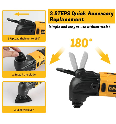 DeWalt 18V Brushless Multi Tool (Body Only 29 Accessories) - DCS355N for sale online | eBay UK