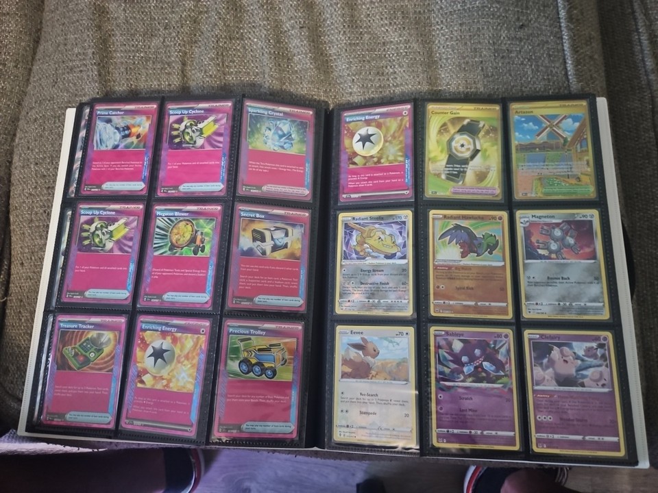 Pokemon Binder Lot Of Sword & Shield, Scarlet & Violet, Mega Evolution ...