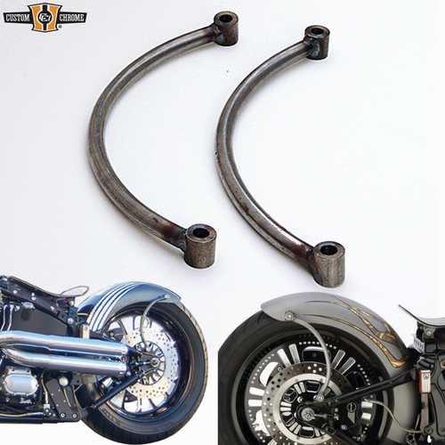 Lucky Sucker Rigid-Style Raw Rear Fender Struts Fits For Harley Softail ...