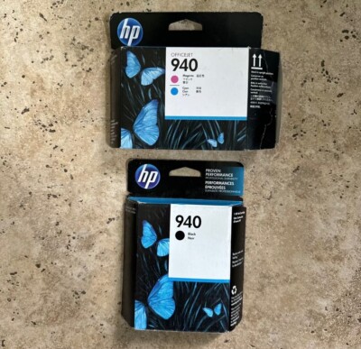 HP 940 3 Pack Officejet Color Ink Cartridges Cyan Magenta Black Expire ...