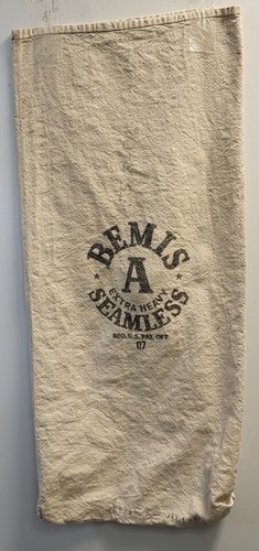 Bemis A Extra Heavy Seamless Vintage Cotton Feed Or Seed Sack | eBay
