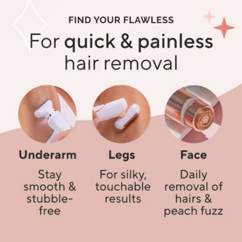 Finishing Touch Flawless Bikini Shaver and Trimmer Hair Removal Device ...