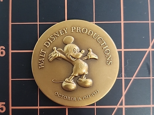 Disney Mickey Mouse Commemorative Rare Vntg Coin WDP 50 Happy Years ...