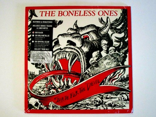 THE BONELESS ONES SKATE FOR THE DEVIL LP REPRESS BLACK VINYL 1986 PUNK ...