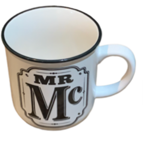 Alphabet Mug Mr / Mrs / Miss Men's Women's Gift Mug Birthday ...