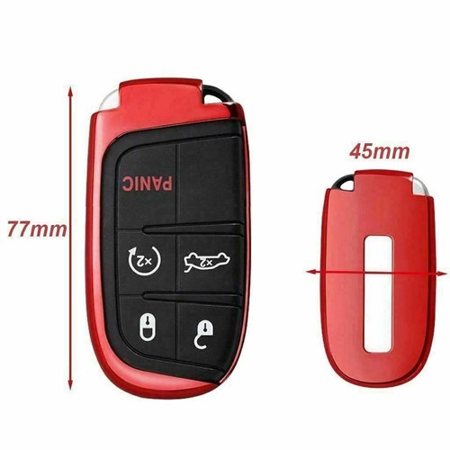TPU Smart Remote Key Fob Cover Case For Chrysler 200 300 For Dodge Jeep ...