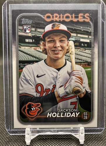 2024 Topps Series 2 JACKSON HOLLIDAY Fun Face BLACK SCRIBBLE Variation ...