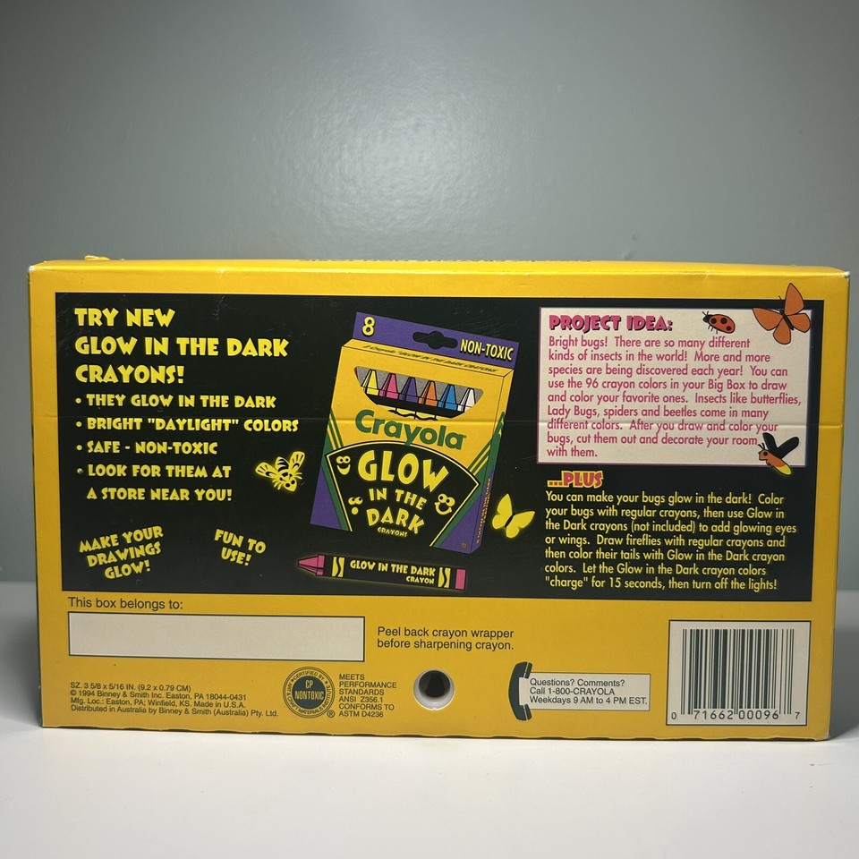 Vintage Collectible 1994 Crayola Limited Edition Big Box of Crayons 96 ...