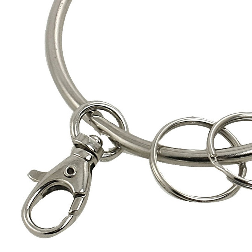 Metal Large Key Ring 7.7cm Big Key Holder Ring with Swivel Clasps 3 ...