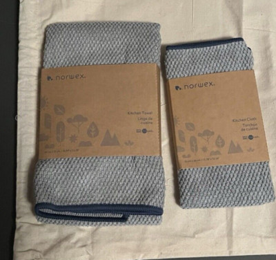 $9 Off Norwex Diamond Textured Kitchen Towel And Washcloth Set | eBay