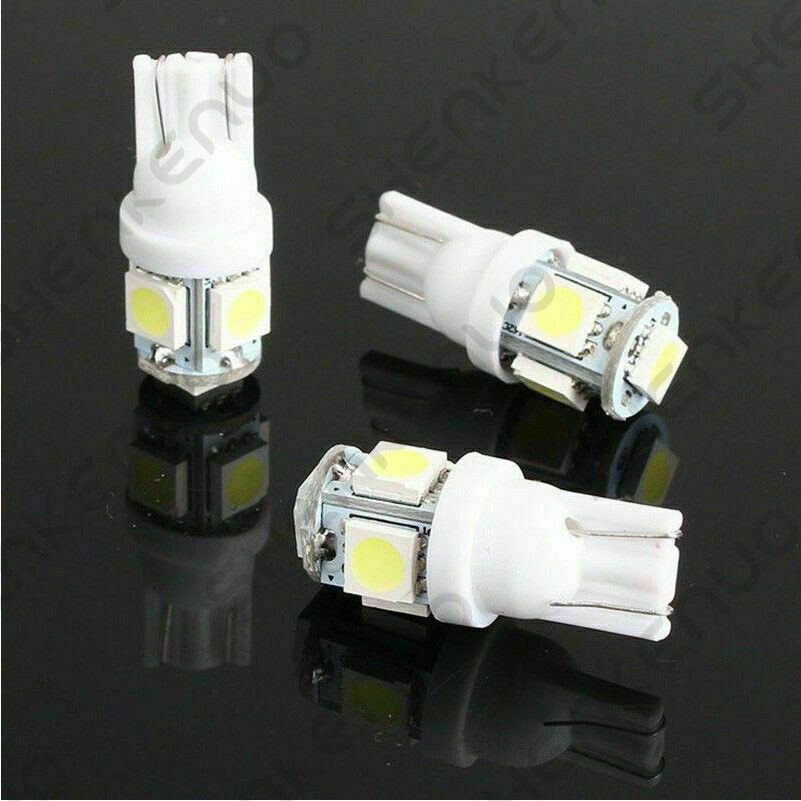 2 x White 168 194 2825 HID 5 SMD LED Bulbs For License Plate Lights | eBay