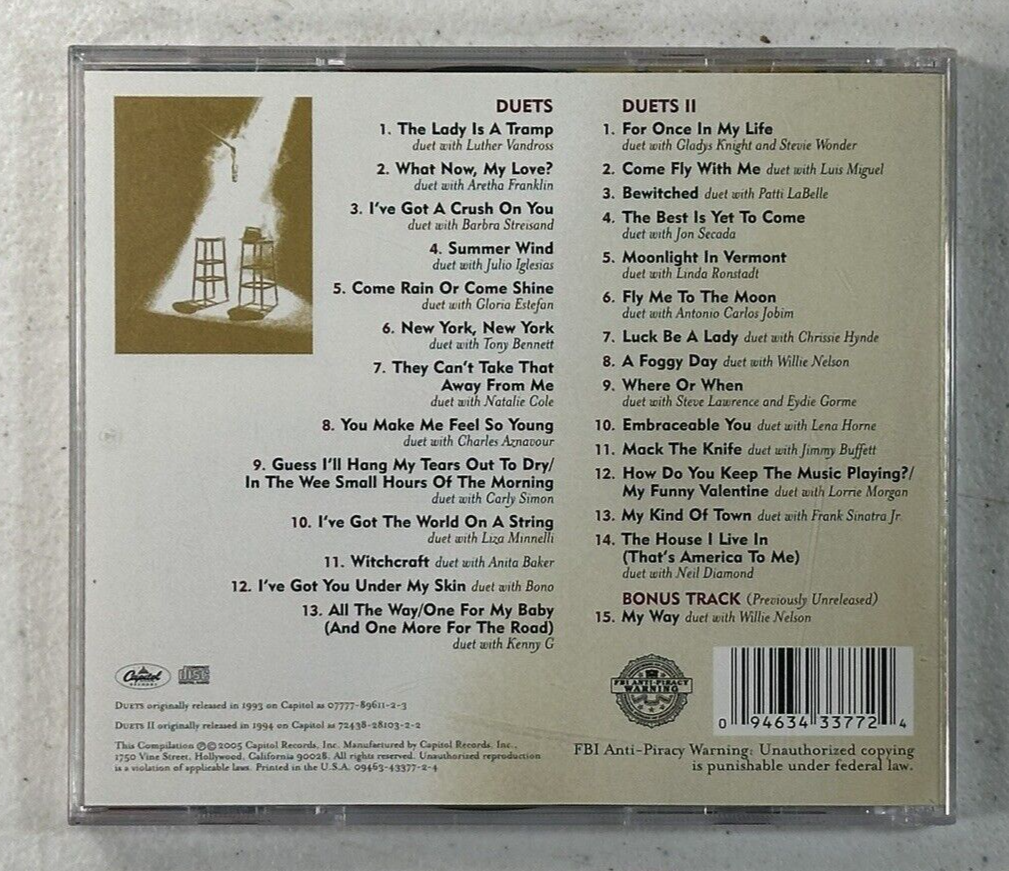 Frank Sinatra - Duets and Duets II (2-disc CD, 2005) w/ Exclusive Bonus ...