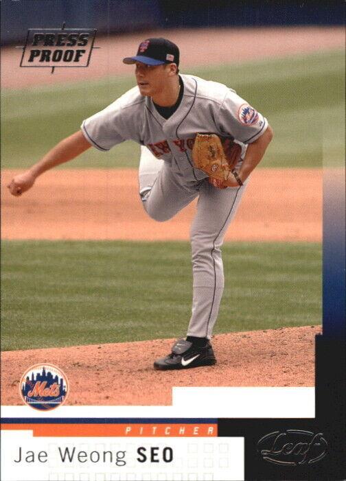 2004 Leaf - Jae Weong Seo #166 Press Proof Silver /50 for sale online ...